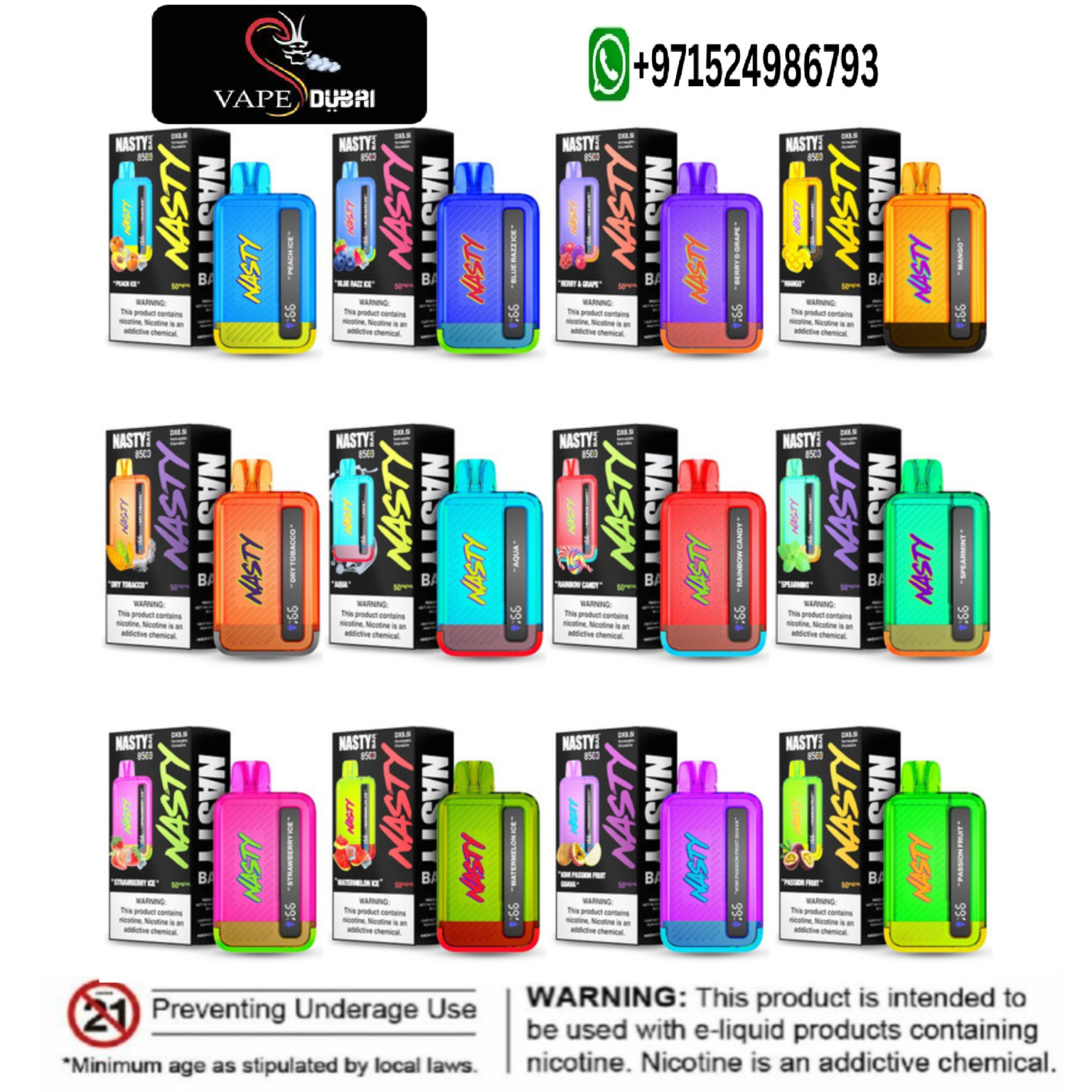 Best Nasty Bar Disposable Vape 2% Nicotine 8500 Puffs