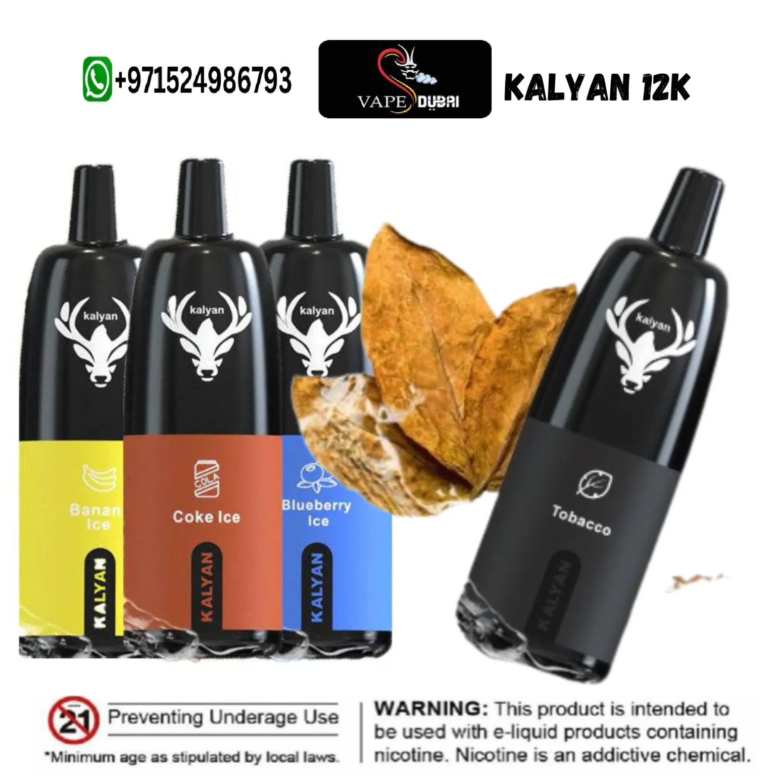 Best Kalyan 12000 Puffs Disposable Vape in Dubai UAE