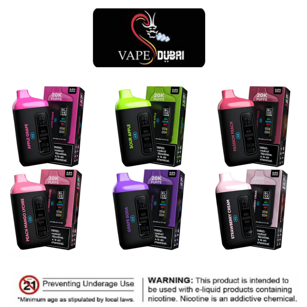 Best BLVK Bar 20000 Puffs Disposable Vape in Dubai