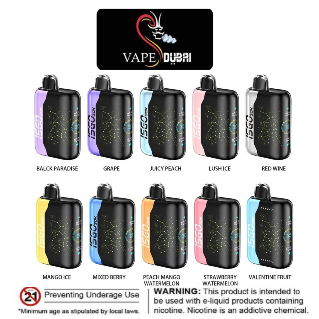Best ISGO Paris X 30000 Puffs Disposable Vape in Dubai